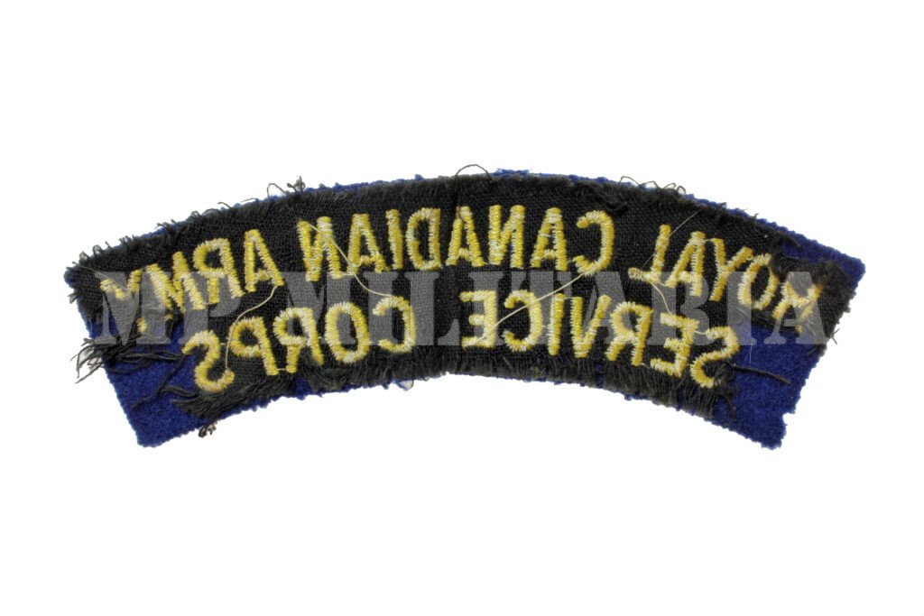 PATCH DO ROYAL CANADIAN ARMY SERVICE CORPS – II GUERRA – MP Militaria