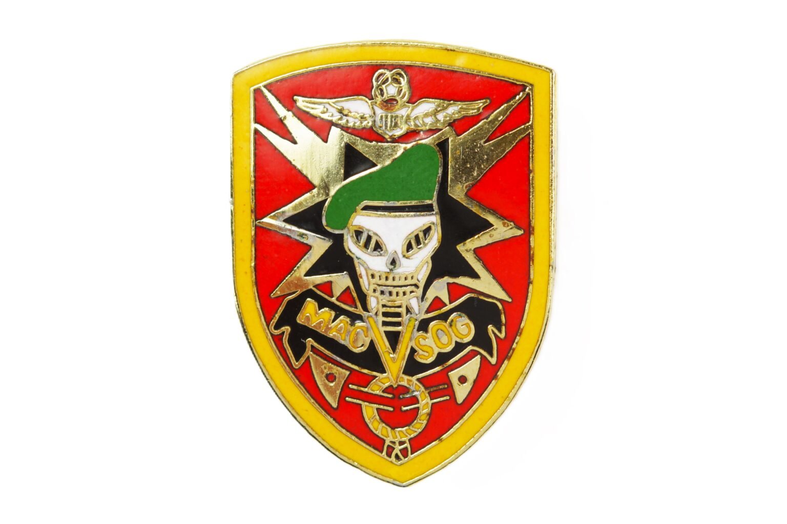 INSÍGNIA / CREST US ARMY DO MACV-SOG – GUERRA DO VIETNÃ – MP Militaria