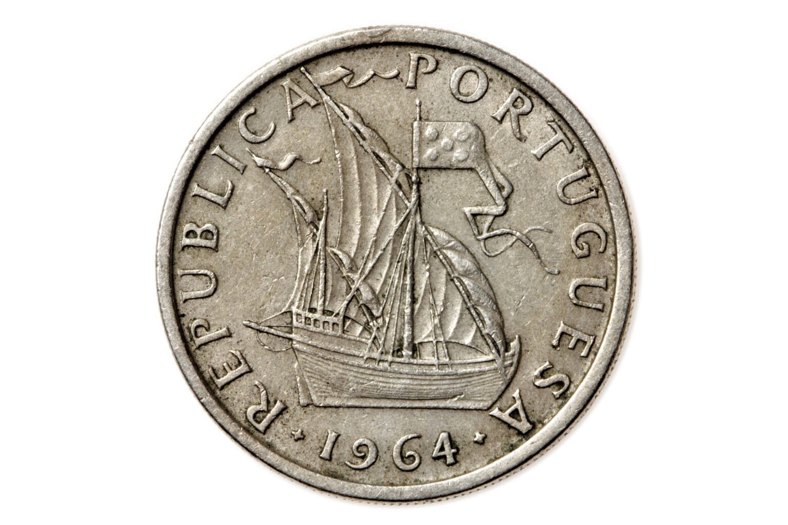MOEDA DE 5 ESCUDOS DE 1964 – PORTUGAL – MP Militaria