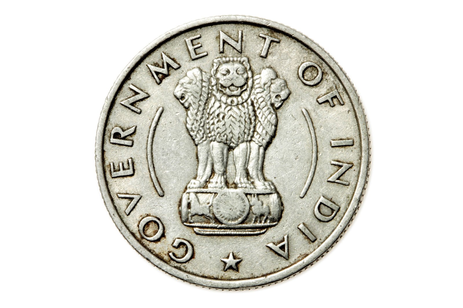 MOEDA DE ½ RUPEE DE 1956 – ÍNDIA – MP Militaria
