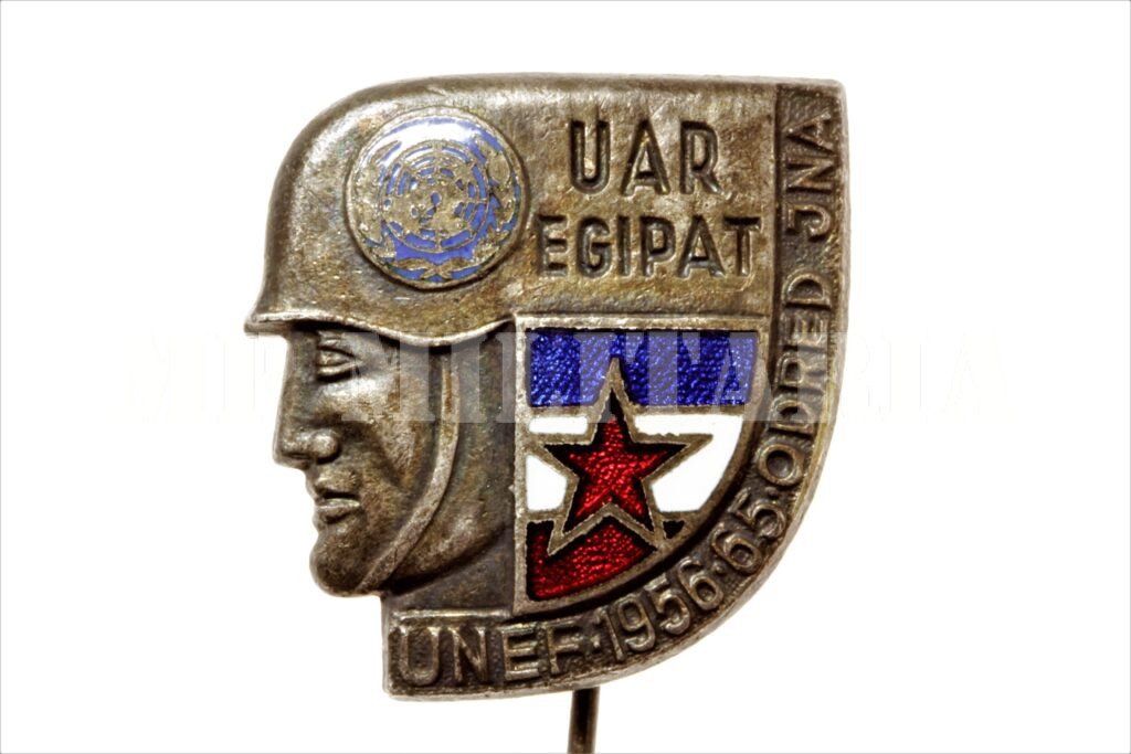 DISTINTIVO DO EXÉRCITO DA IUGOSLÁVIA DA MISSÃO DE PAZ EM SUEZ – UNEF ...